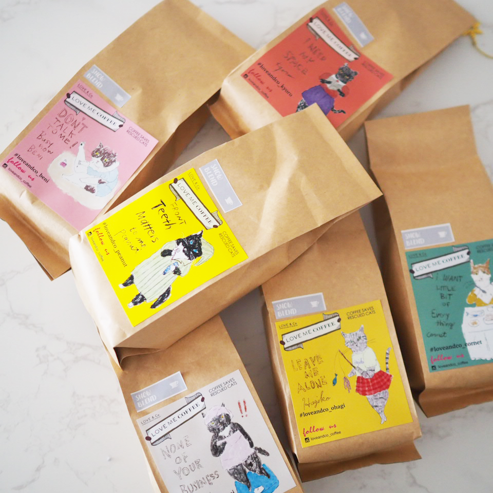 コーヒー豆 SNOW BLEND – LOVE&Co. 保護猫がはたらく会社